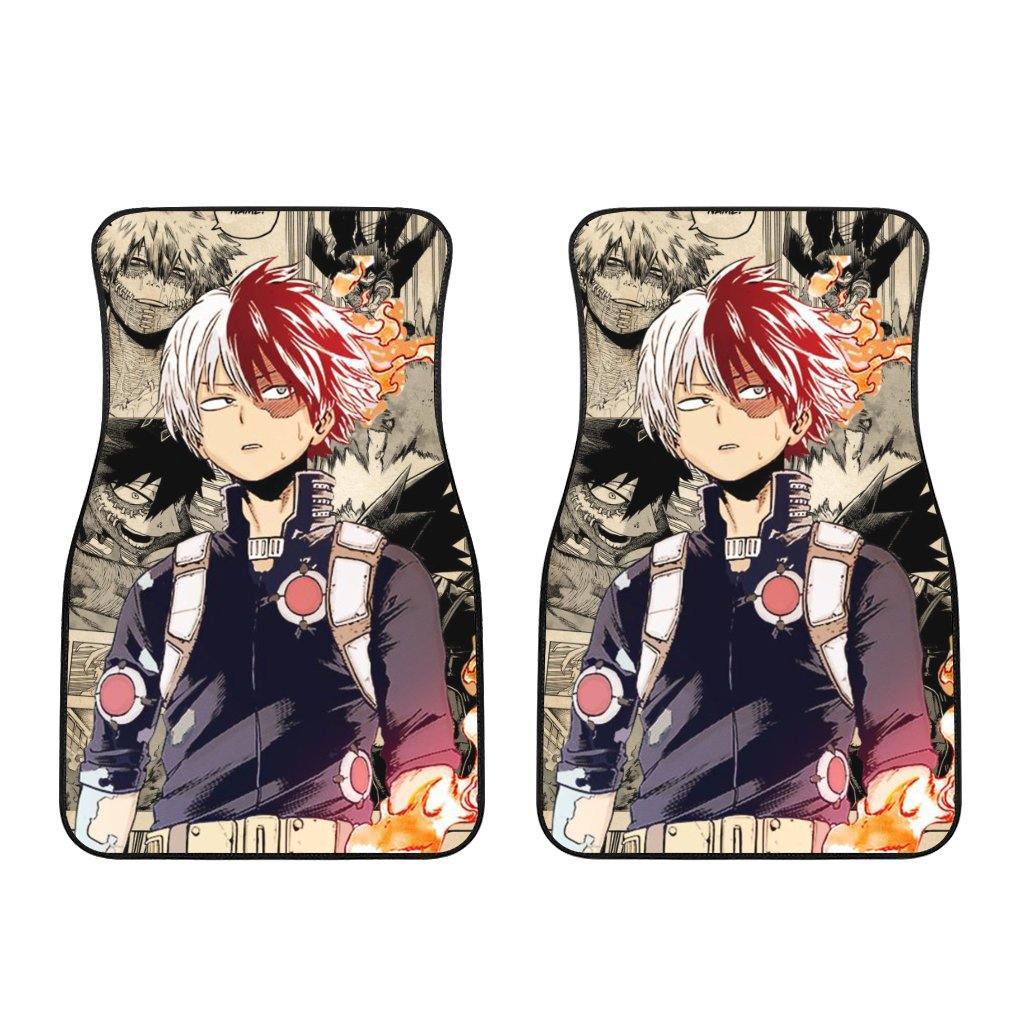 Shoto Todoroki Mix Manga Car Floor Mats Anime My Hero Academia – Become ...